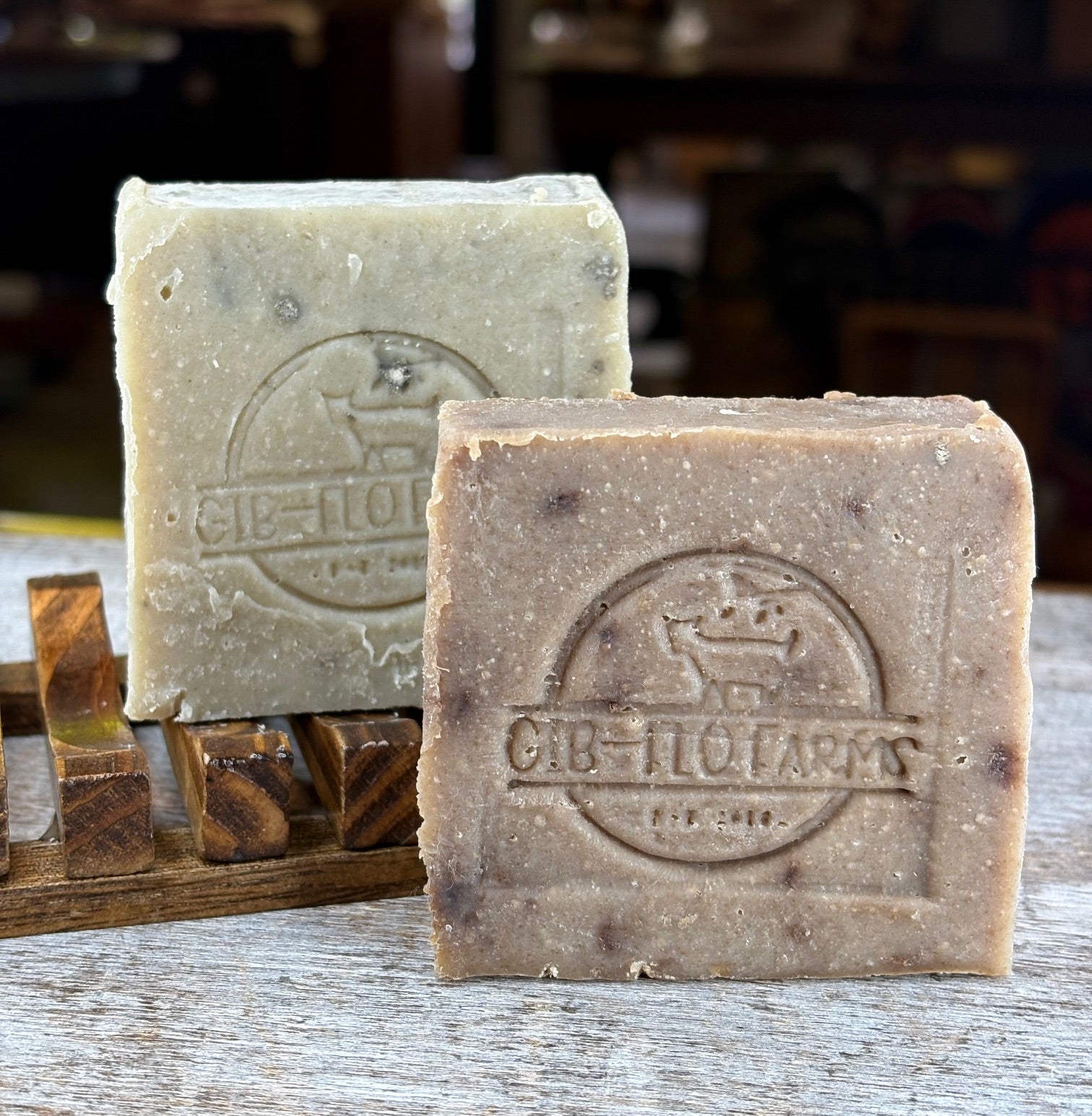 Honey Almond Shave Goat Milk Soap | GIB-FLO FARMS